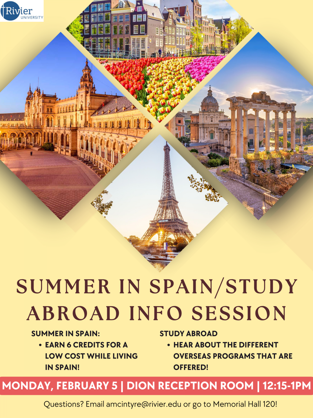 Summer in Spain/Study Abroad Info Session | Rivier University