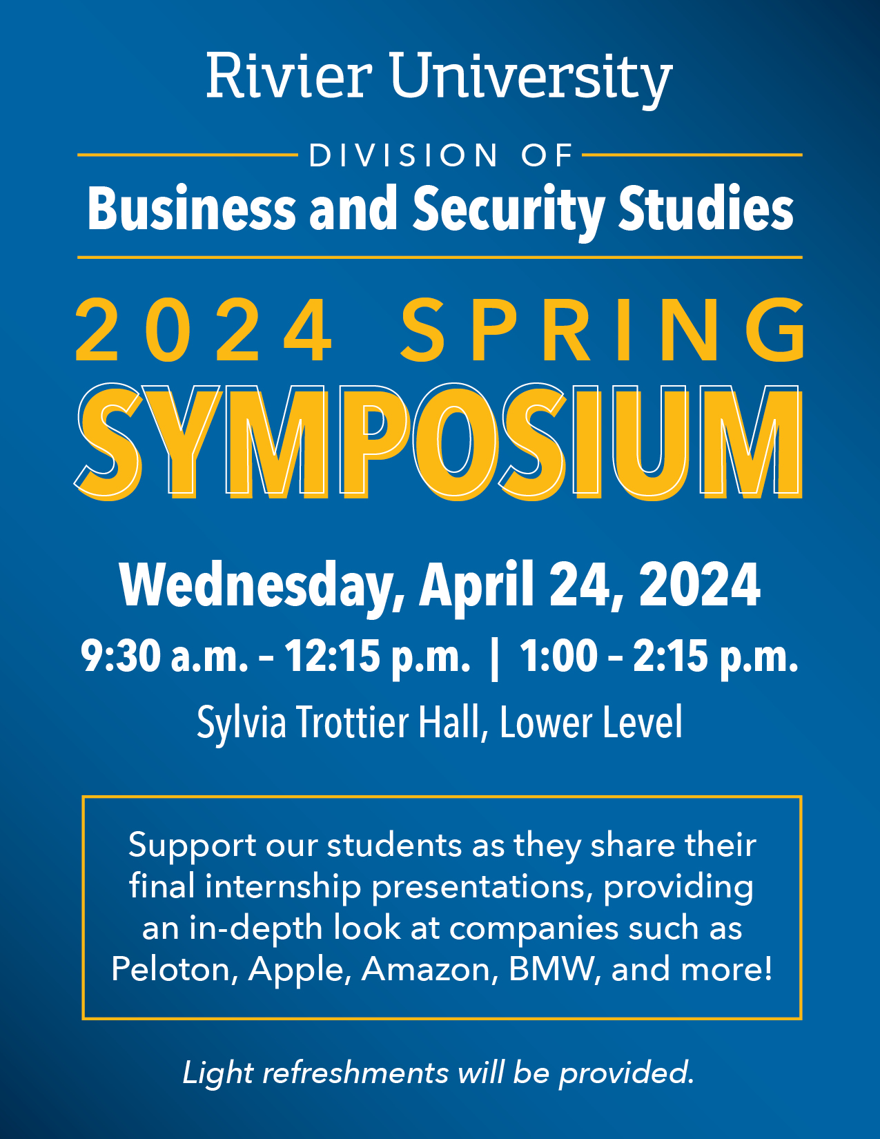 Spring Symposium | Division of Business & Security Studies | Rivier ...