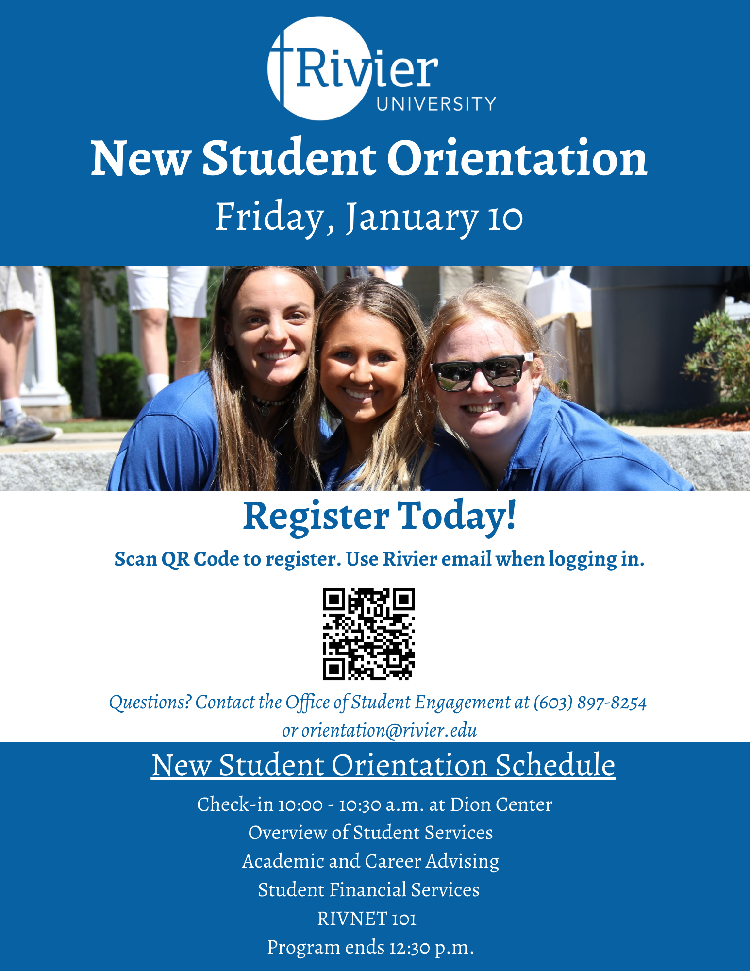 New Student Orientation January 2025 Rivier University